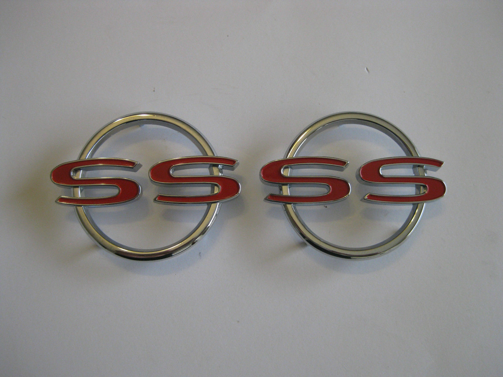 64 CHEV SS IMPALA REAR QUARTER BADGES – thejalopyshop